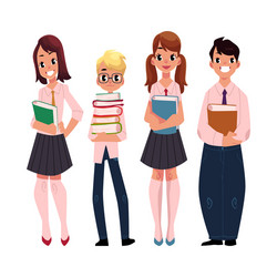 School pupils theme image 3 Royalty Free Vector Image