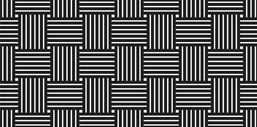 Seamless weaving patterns set linear backgrounds Vector Image