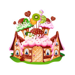 Magic sweet house Royalty Free Vector Image - VectorStock
