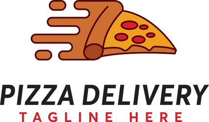 Fire pizza logo designs concept hot pizza logo Vector Image