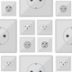 Smiling electric wall outlet Royalty Free Vector Image