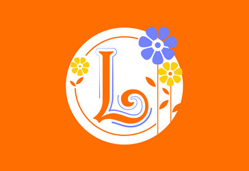 Flower Alphabet Letter L Pattern Vector Images (over 100)