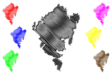 Larsmo island republic of finland map scribble Vector Image