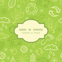 Environmental frame corner pattern background Vector Image