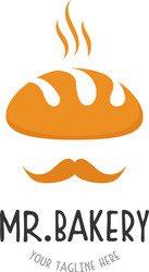 Rolling pin rolls out the dough bakery cafe Vector Image