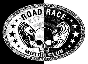 Motorcycle racing typography graphics and poster Vector Image