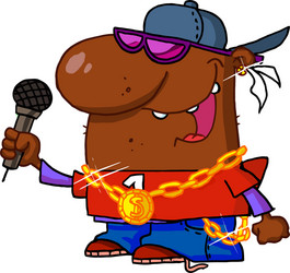 Rapper Musician Cartoon Vector Images (75)