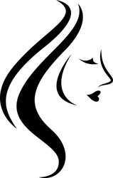 Hair salon logo icon Royalty Free Vector Image