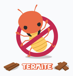Cartoon of termite Royalty Free Vector Image - VectorStock