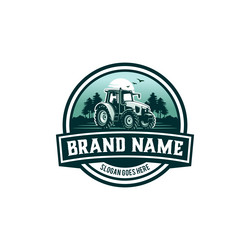 Agriculture science logo design template Vector Image