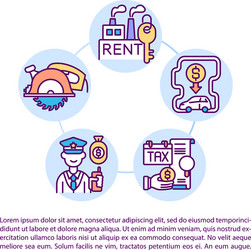 Reducing overhead costs concept icon Royalty Free Vector