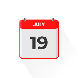 July 19 Calendar Vector Vector Images (over 110)