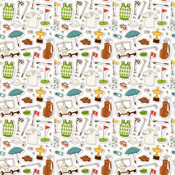 Golf seamless pattern Royalty Free Vector Image