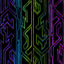 Hologram geometric seamless pattern Royalty Free Vector