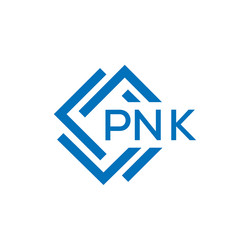 Pnk abstract technology logo design on white Vector Image