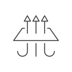 Breathability icon or breathable material concept Vector Image