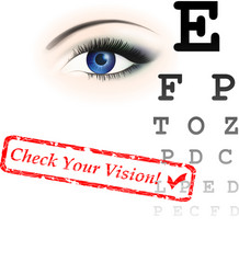 Vision test board Royalty Free Vector Image - VectorStock