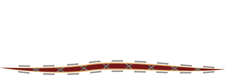 Series of different medical stitches isolated Vector Image