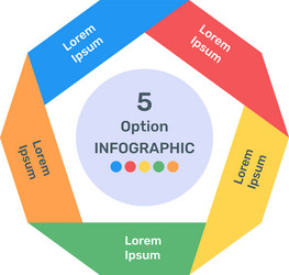 Segmented circle chart Royalty Free Vector Image