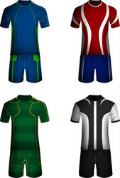Set of sport uniforms Royalty Free Vector Image