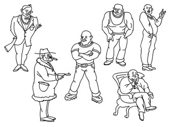 Gangster Backdrop Vector Images (55)