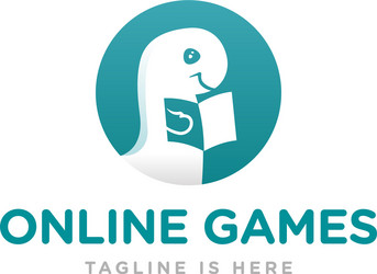 Bomb games online logo Royalty Free Vector Image