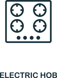 Gas hob icon premium style design from household Vector Image