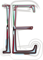 Letter E Pencil Vector Images (over 740)