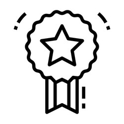 First position badge Royalty Free Vector Image