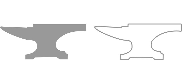 Anvil block Royalty Free Vector Image - VectorStock