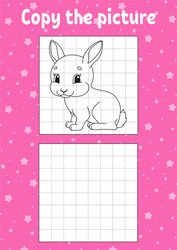 Coloring book easter rabbit theme 3 Royalty Free Vector