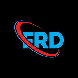 Frd logo letter design Royalty Free Vector Image