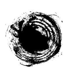 Round grunge shape texture rough circle stamp Vector Image