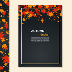Autumn flyer template Royalty Free Vector Image