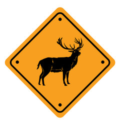 Deer sign Royalty Free Vector Image - VectorStock