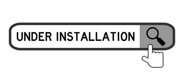 Search banner in word under construction Vector Image