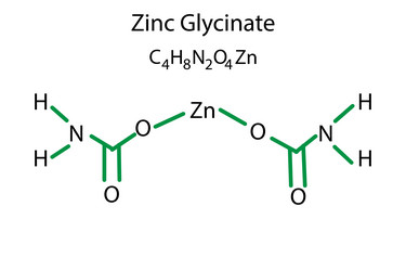 Zinc oxide chemical formula Royalty Free Vector Image