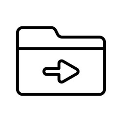 Back folder icon Royalty Free Vector Image - VectorStock