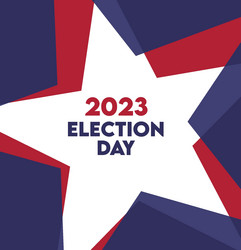 Election day 2023 united states Royalty Free Vector Image