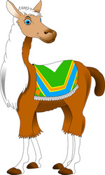 Llama cartoon Royalty Free Vector Image - VectorStock