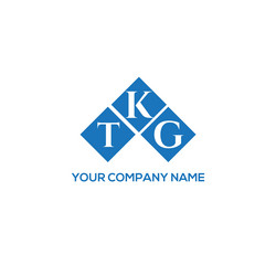 Tkg letter logo design on white background Vector Image