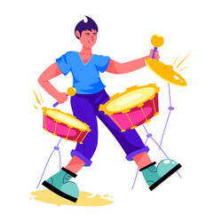 Celtic drummer Royalty Free Vector Image - VectorStock