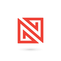 Initial letter cn or nc logo design template Vector Image