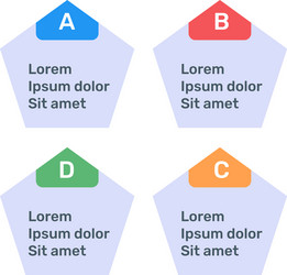 Pentagon chart Royalty Free Vector Image - VectorStock