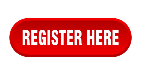 Register here button here rounded green Royalty Free Vector