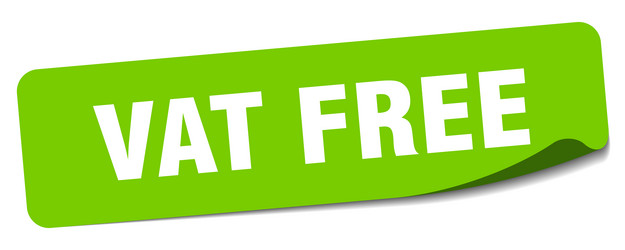 Vat free sticker label Royalty Free Vector Image