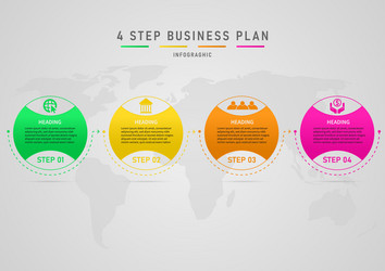 5 step business plan022 Royalty Free Vector Image