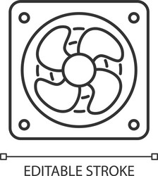 Air cooler logo with wind concept Royalty Free Vector Image