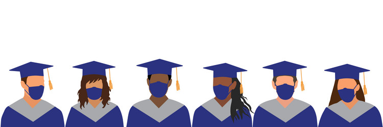 Congratulations graduates Royalty Free Vector Image