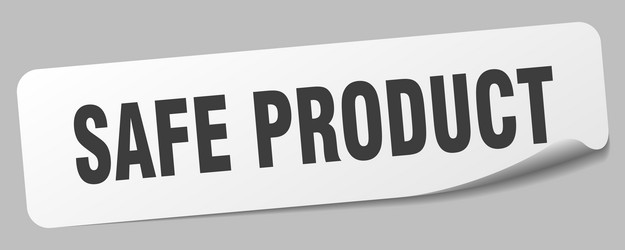 Stay safe sticker stay safe label Royalty Free Vector Image